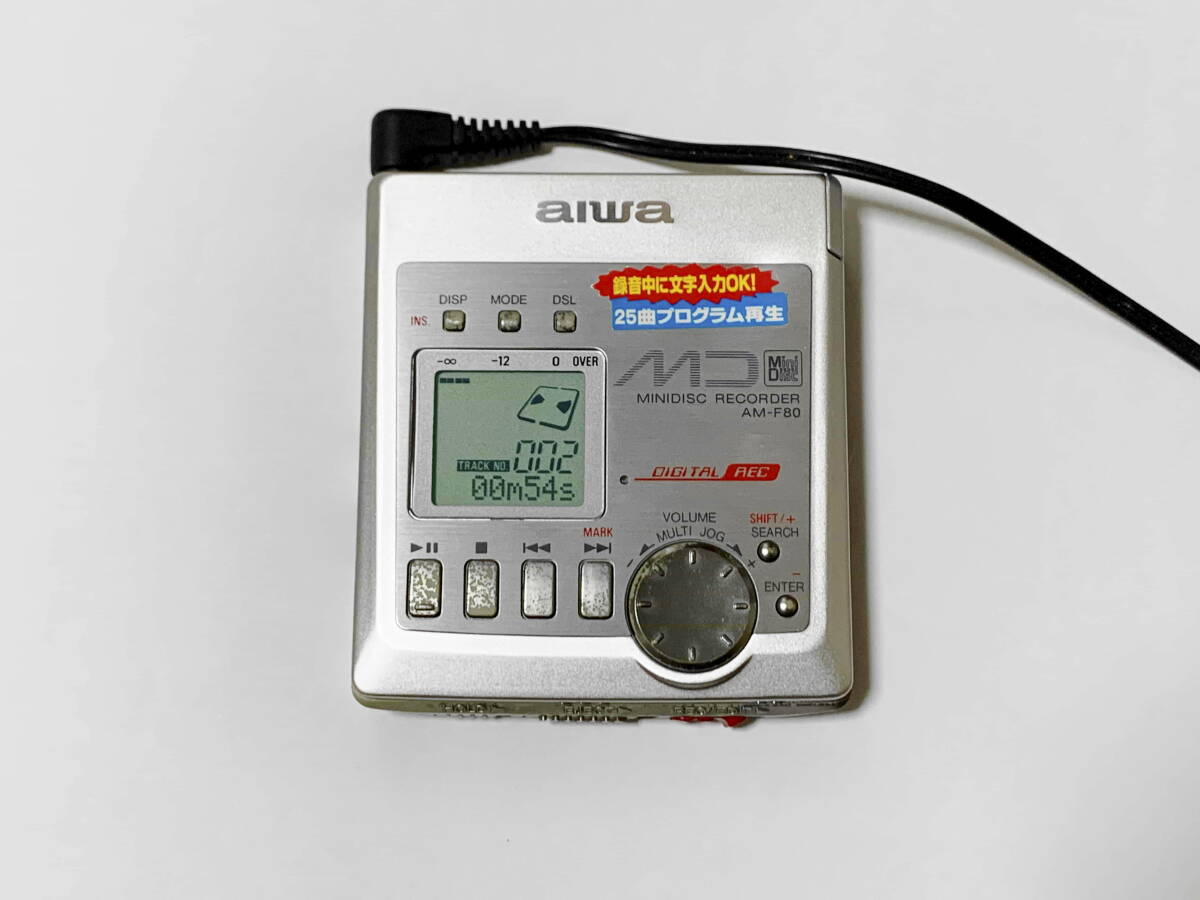 aiwa アイワ ポータブルMDプレーヤー MDレコーダー AM-F80 #01353(録音、再生)｜売買されたオークション情報、yahooの商品情報をアーカイブ公開 - オークファン ...