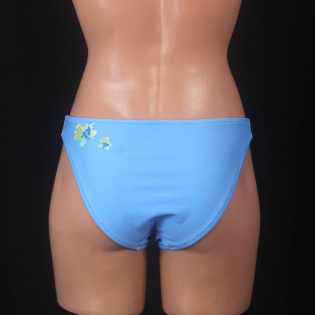 Yahoo!オークション - E1301 Liana ハイレグ 水色 花 水着 ボトム ビキ...