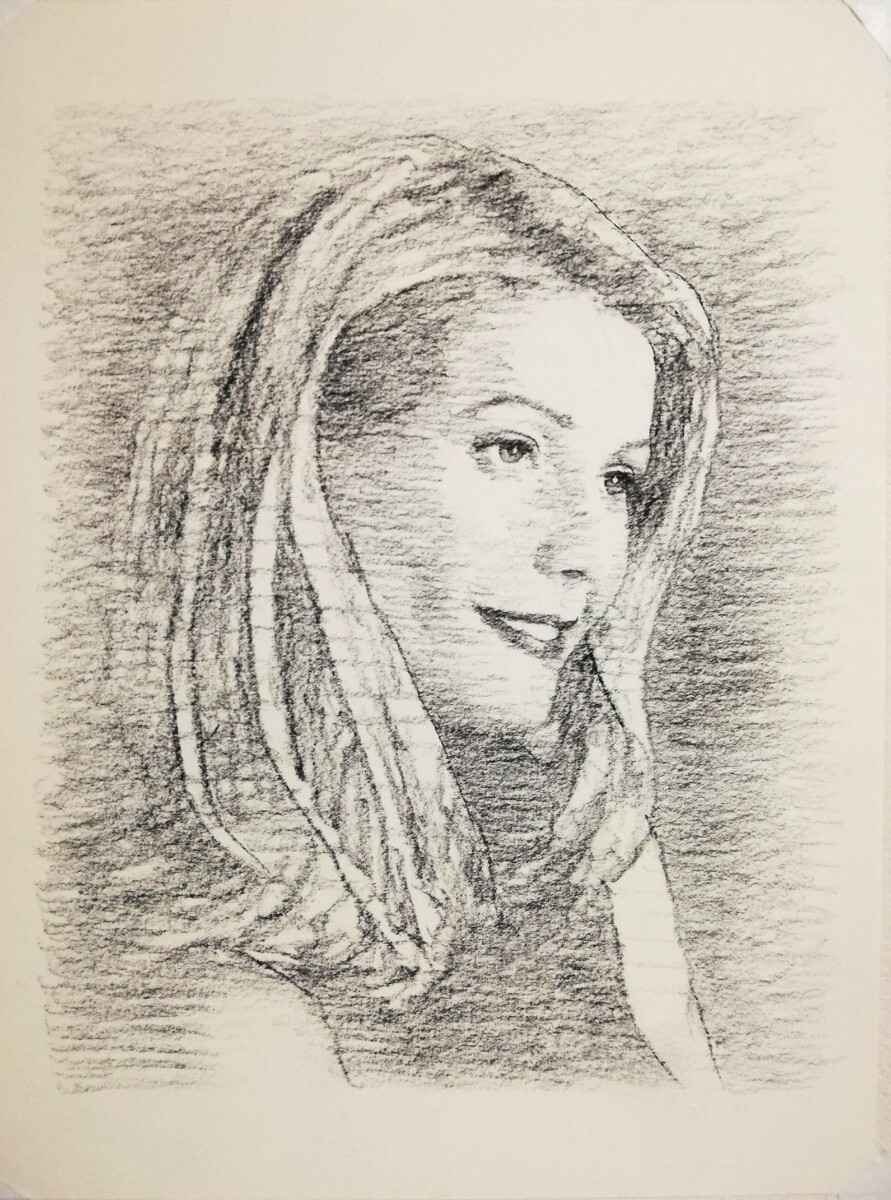 Yahoo!オークション - 松原健治 ドローイング 原画 「Girls 1510」A4