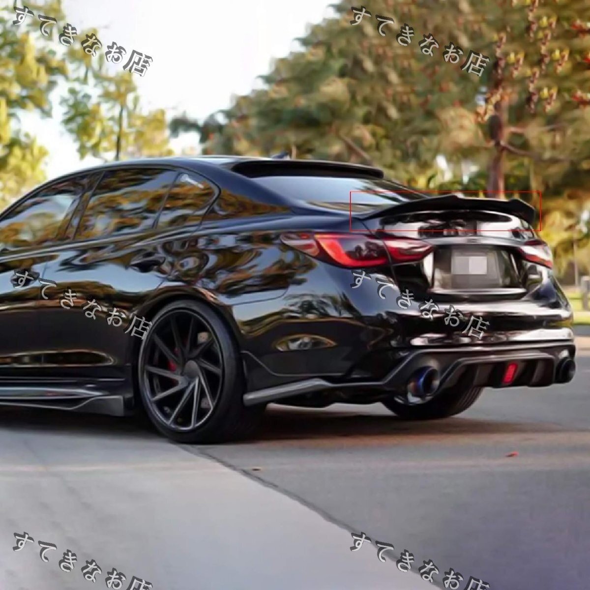 Yahoo!オークション - リアスポイラー インフィニティ Q50 Q50S / 日...