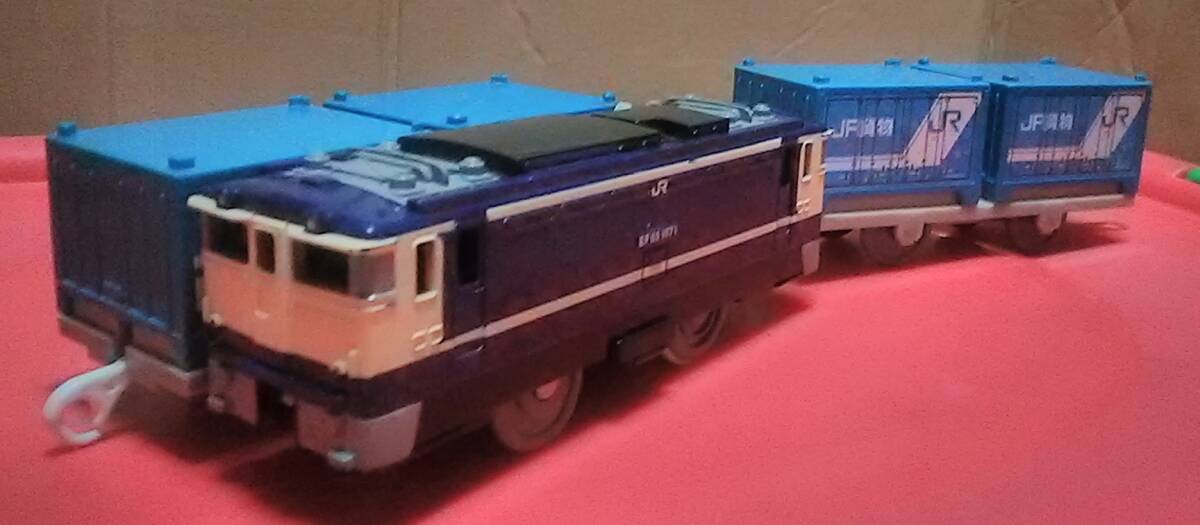 Yahoo!オークション - プラレール EF65 1071+ コキ2両