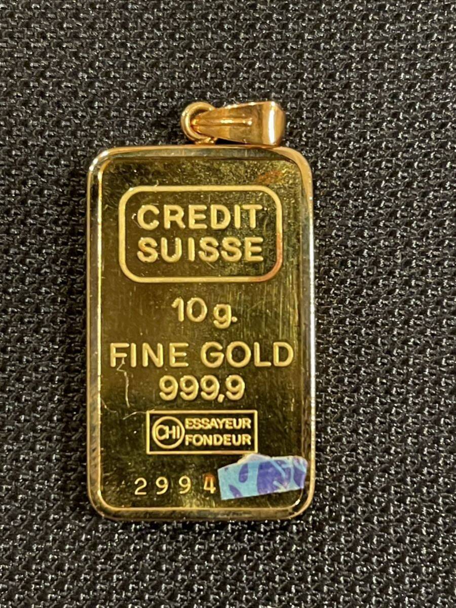 Yahoo!オークション - K24 インゴット 10g K18バチカン ペンダントトッ...