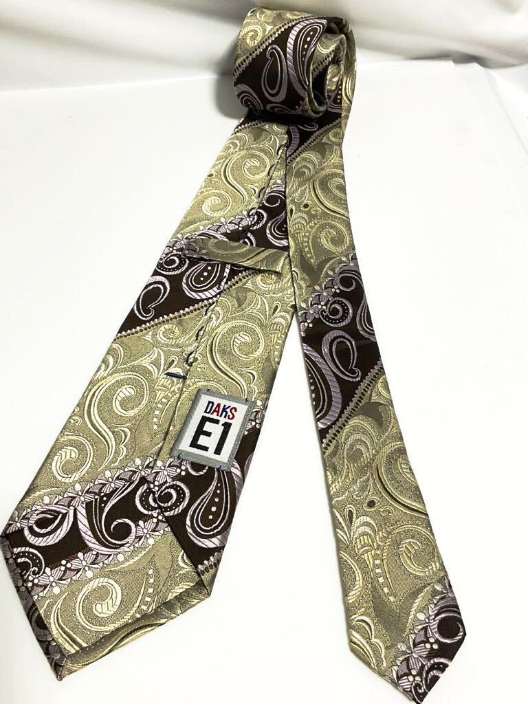 Yahoo!オークション - 美品 DAKS ダックス イーワン E1 ネクタイ ブラ...