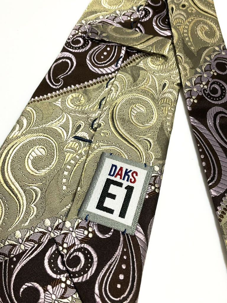 Yahoo!オークション - 美品 DAKS ダックス イーワン E1 ネクタイ ブラ...