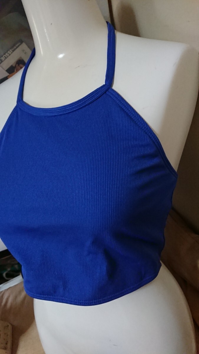 Yahoo!オークション - M2777 トップのみ ブルーセパレート水着 13L