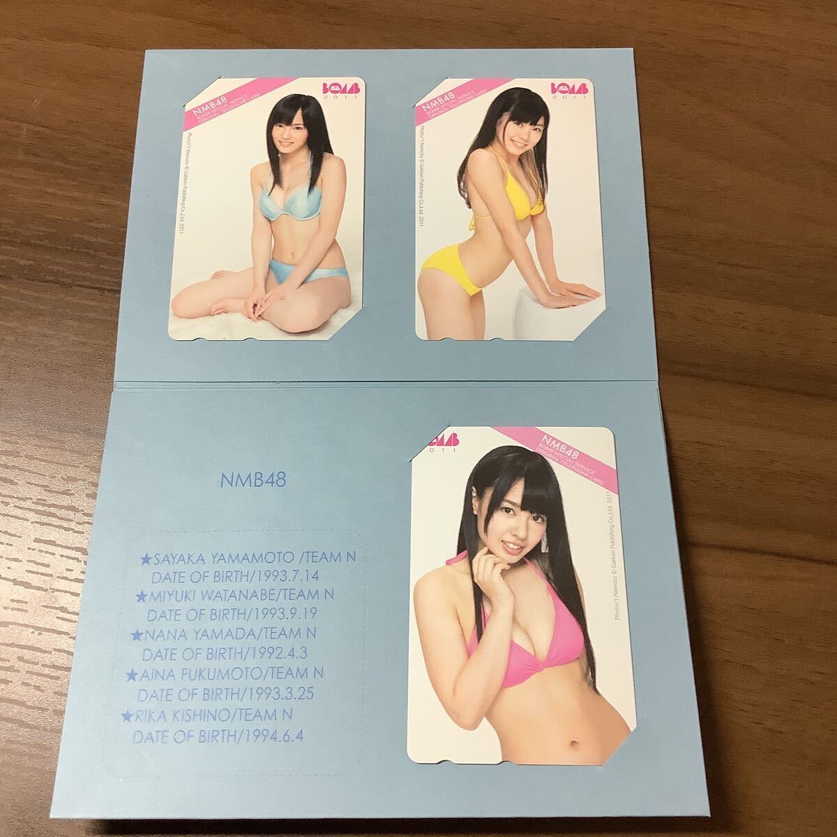 Yahoo!オークション - 山本彩 テレホンカード NMB48 50度数3枚 未使用