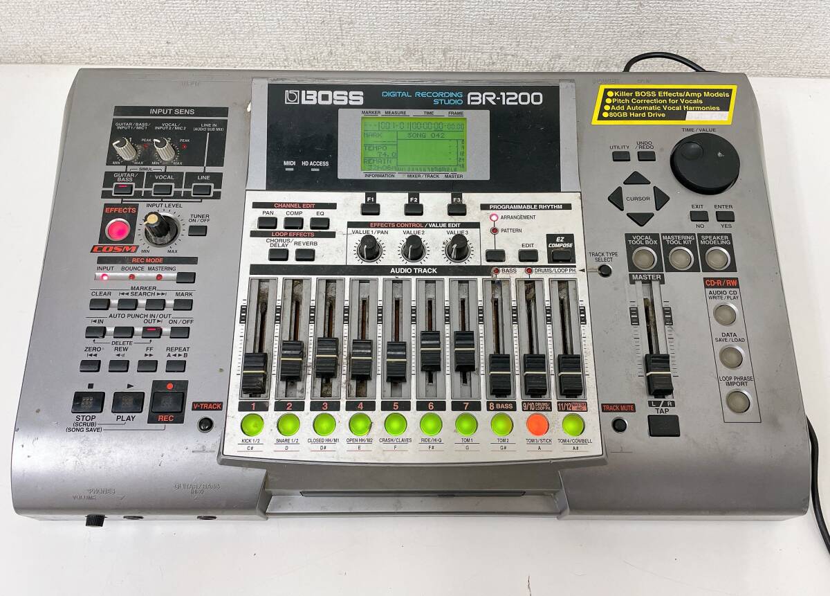 BOSS ボス マルチトラックレコーダー BR-1200 音響機器 /録音 /レコーディング / ジャンク /A68-296(マルチトラックレコーダー)｜売買されたオークション情報、yahoo ...