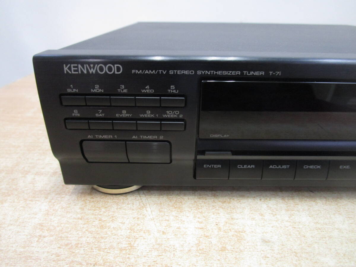 Yahoo!オークション - N871 KENWOOD FM/AM/TV STEREO TUNR T-7i 通電O...