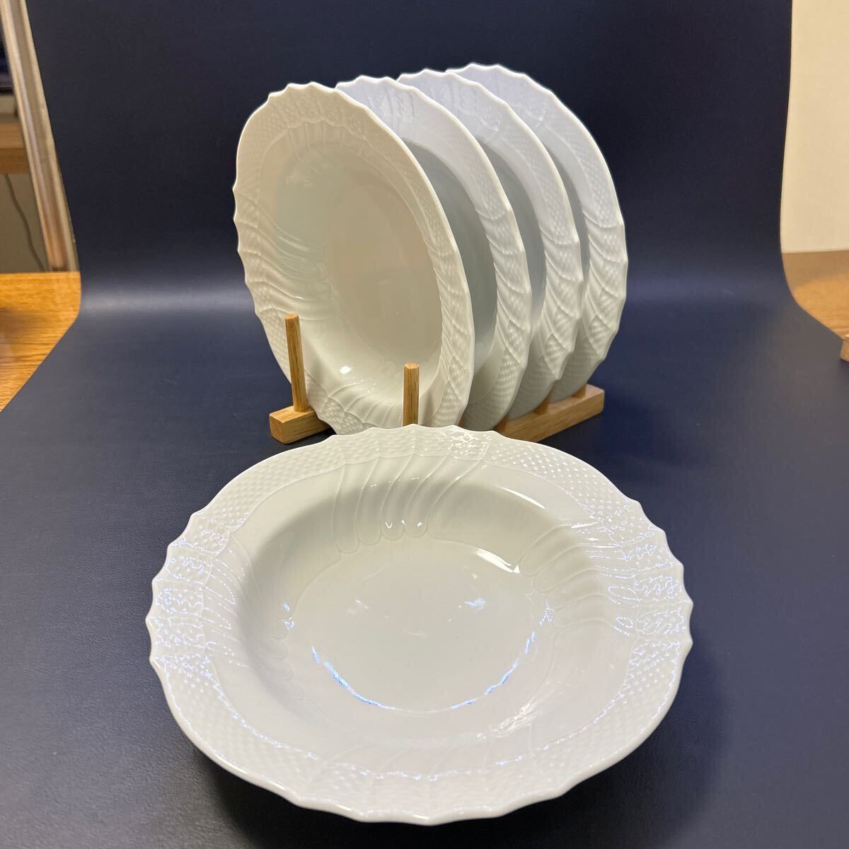 H31-5 リチャードジノリ ベッキオホワイト スーププレート 5枚セット サイズ:直径20cm 高さ4cm(リチャードジノリ)｜売買されたオークション情報、yahooの商品情報をアーカイブ ...