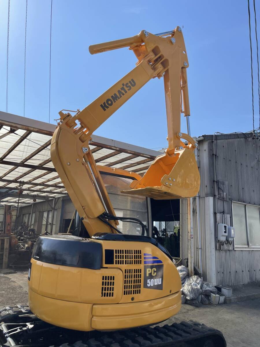 Yahoo!オークション - コマツ ミニショベル PC50UU-2 倍速有 5トンクラ...