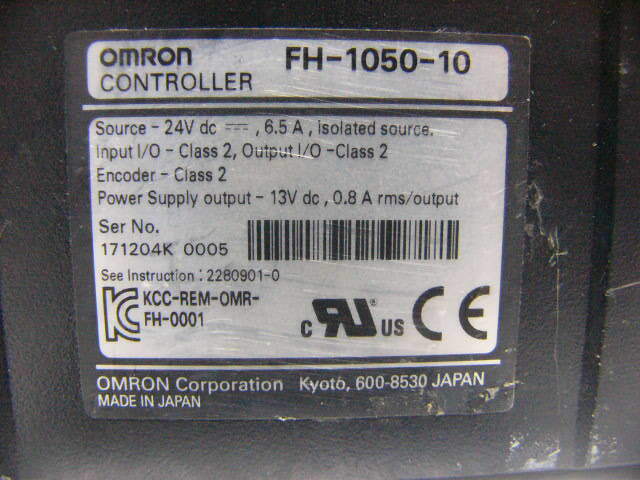 Yahoo!オークション - 動作保証 OMRON FH-1050-10 画像処理システム/...