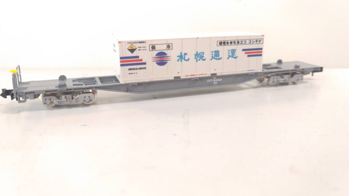 Yahoo!オークション - Nゲージ用 TOMIX コキ107-2080+UR52A保冷コンテ...