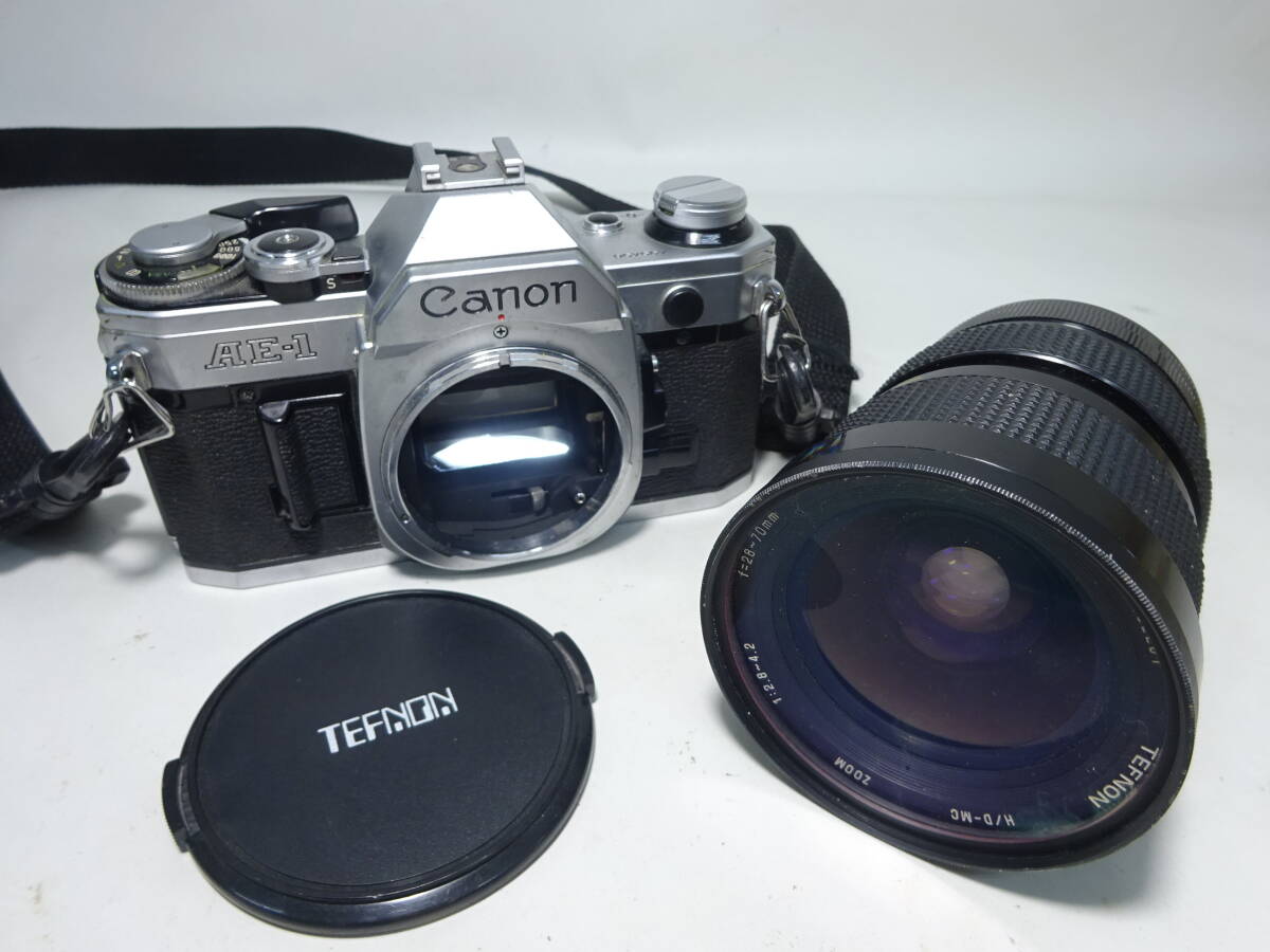 Yahoo!オークション - 京都6 Canon AE-1 カメラ TEFNON 1 2.8-4.2 28-7...