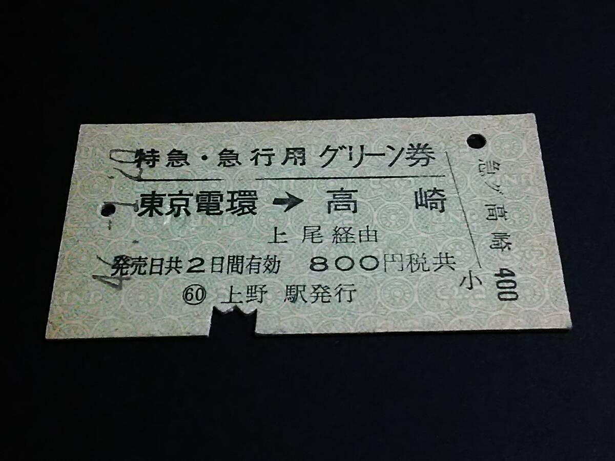 Yahoo!オークション - 【特急・急行用グリーン券(A型常備券)】 東京電...