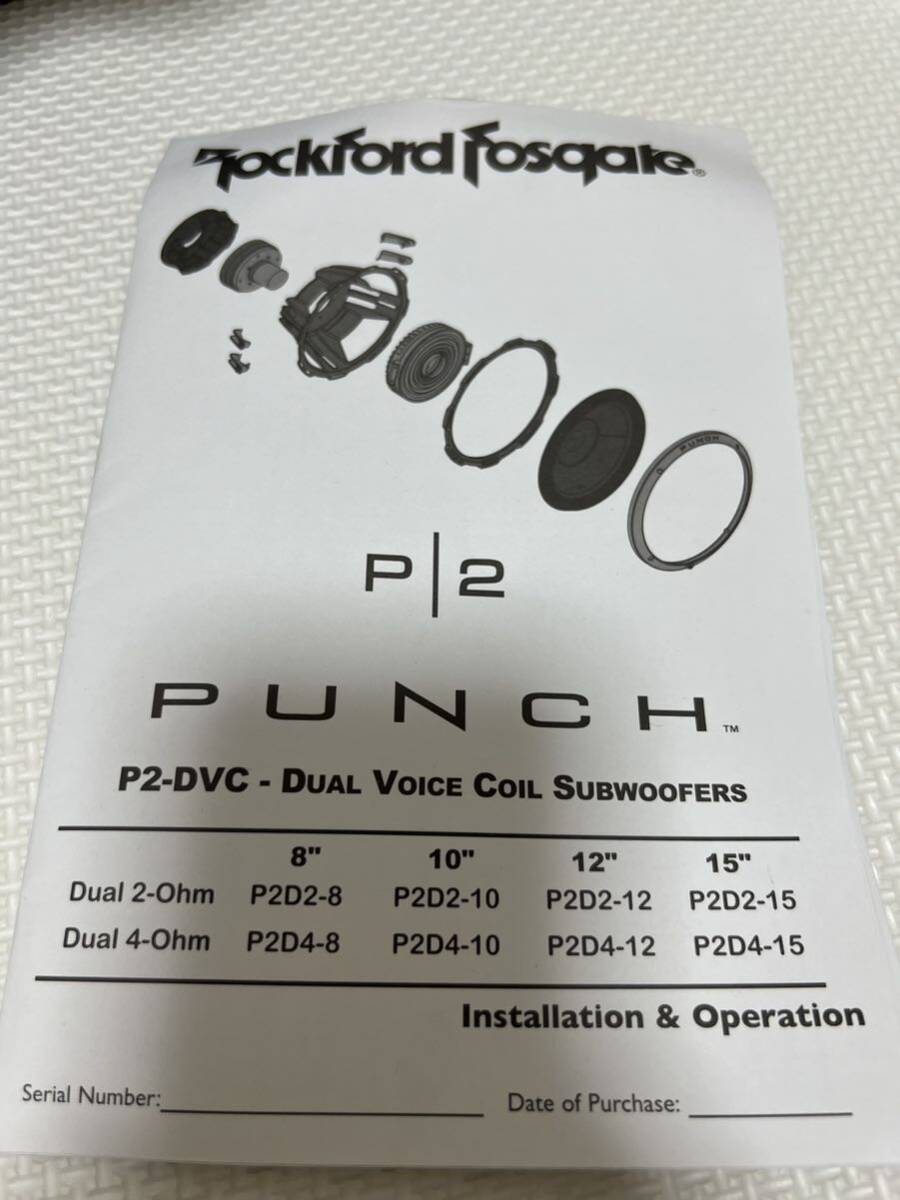 Yahoo!オークション - ロックフォード ウーハー P2D2-10 10インチ 25cm...