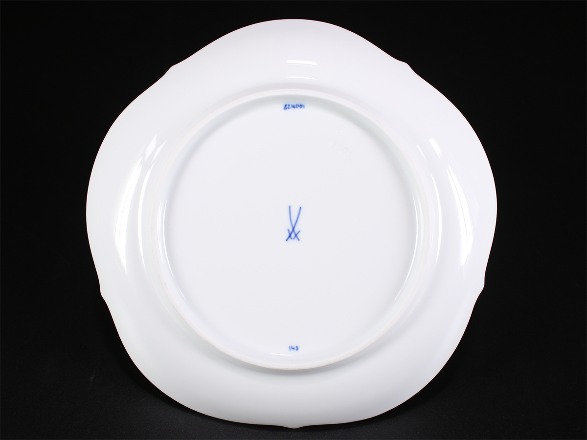 Yahoo!オークション - CG919 MEISSEN 【マイセン】 染付 プレート 4客 ...