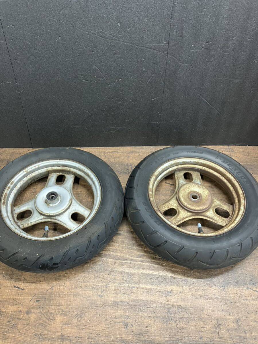 Yahoo!オークション - 【27J】 パンクなし AF27 スーパーDio 純正 ホイ...