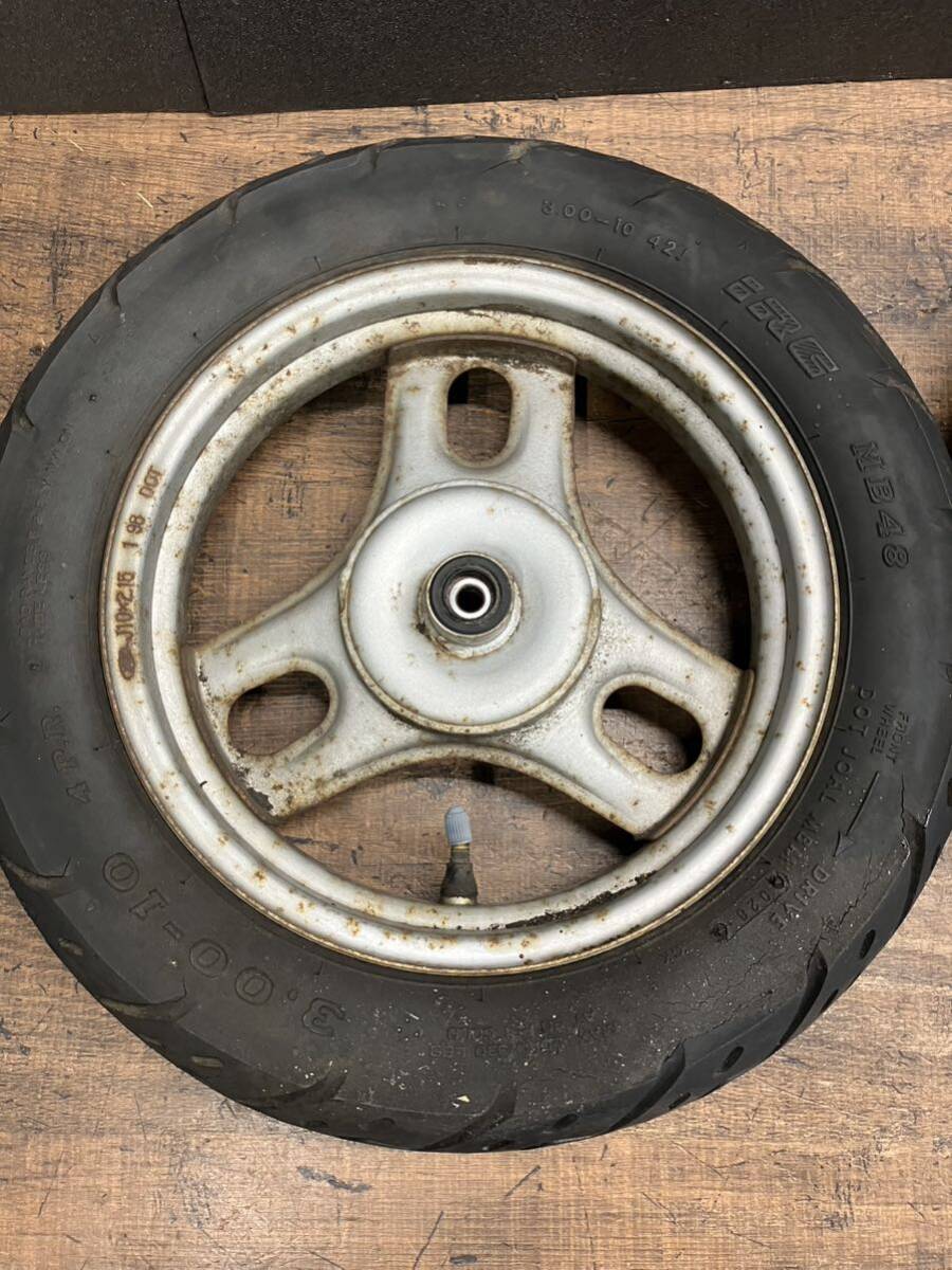 Yahoo!オークション - 【27J】 パンクなし AF27 スーパーDio 純正 ホイ...