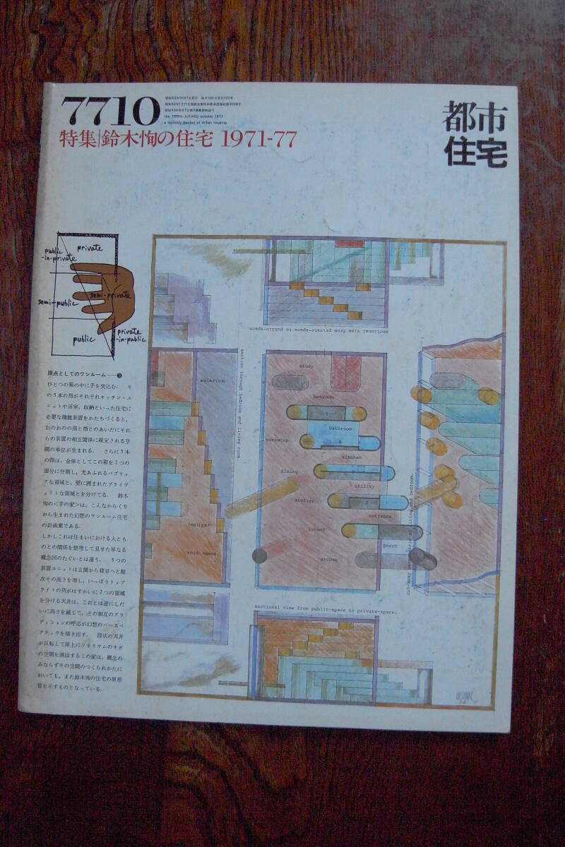 Yahoo!オークション - 都市住宅 7710 特集 鈴木恂の住宅 1971-77 鹿島...
