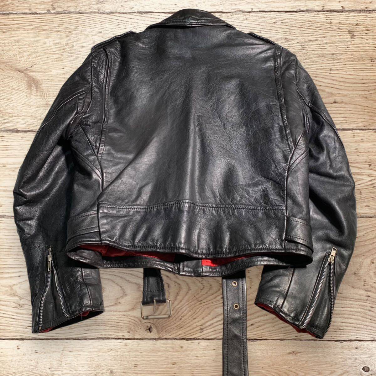 牛革 ダブル ライダースジャケット 赤裏 革ジャン CUIR 牛革 ダブル ライダースジャケット 赤裏 革ジャン CUIR