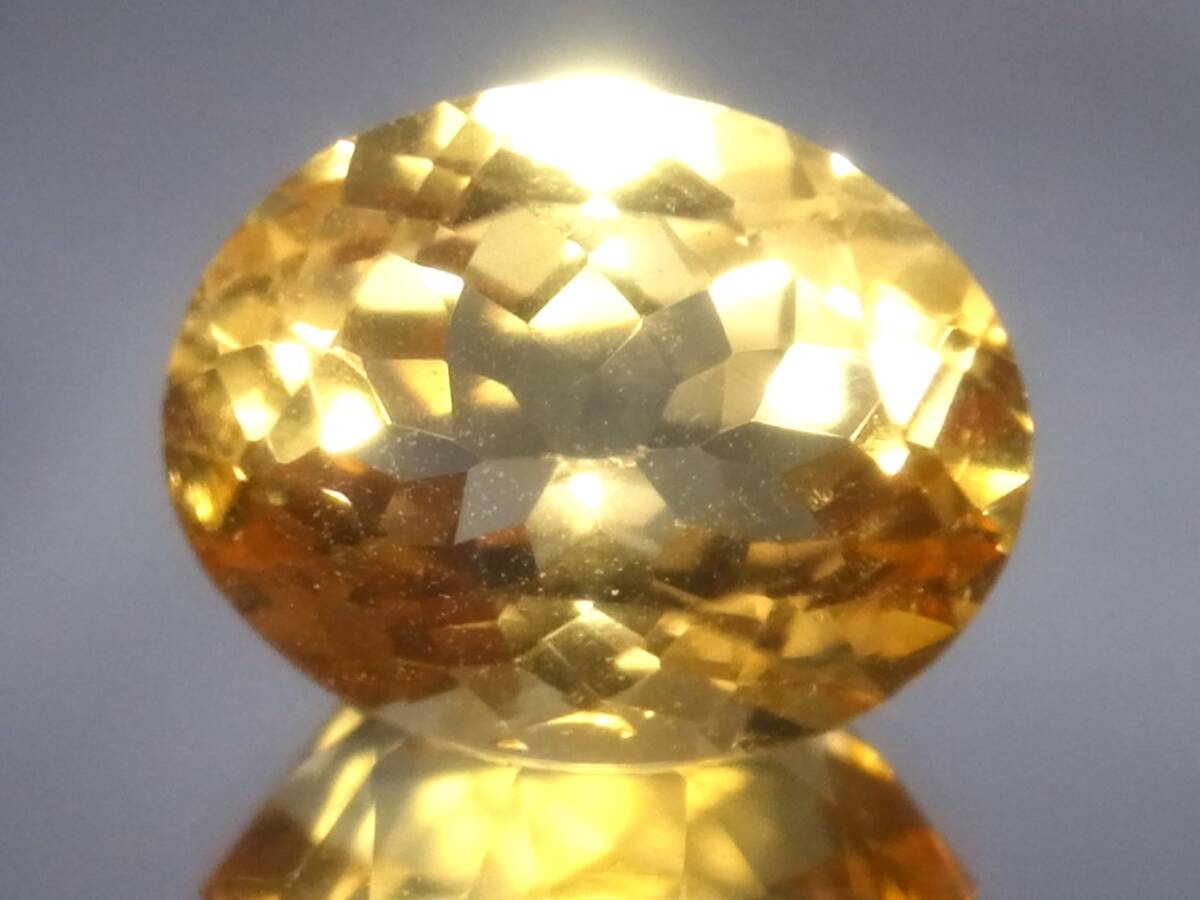Yahoo!オークション - 3.94ct 新品・ギラギラの凄いテリ・天然シトリン...