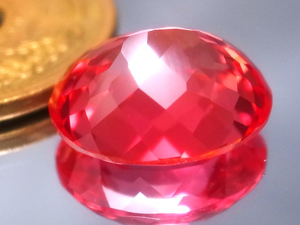 Yahoo!オークション - 9.97ct 新品・大粒サイズ・最上級のパパラチアカ...