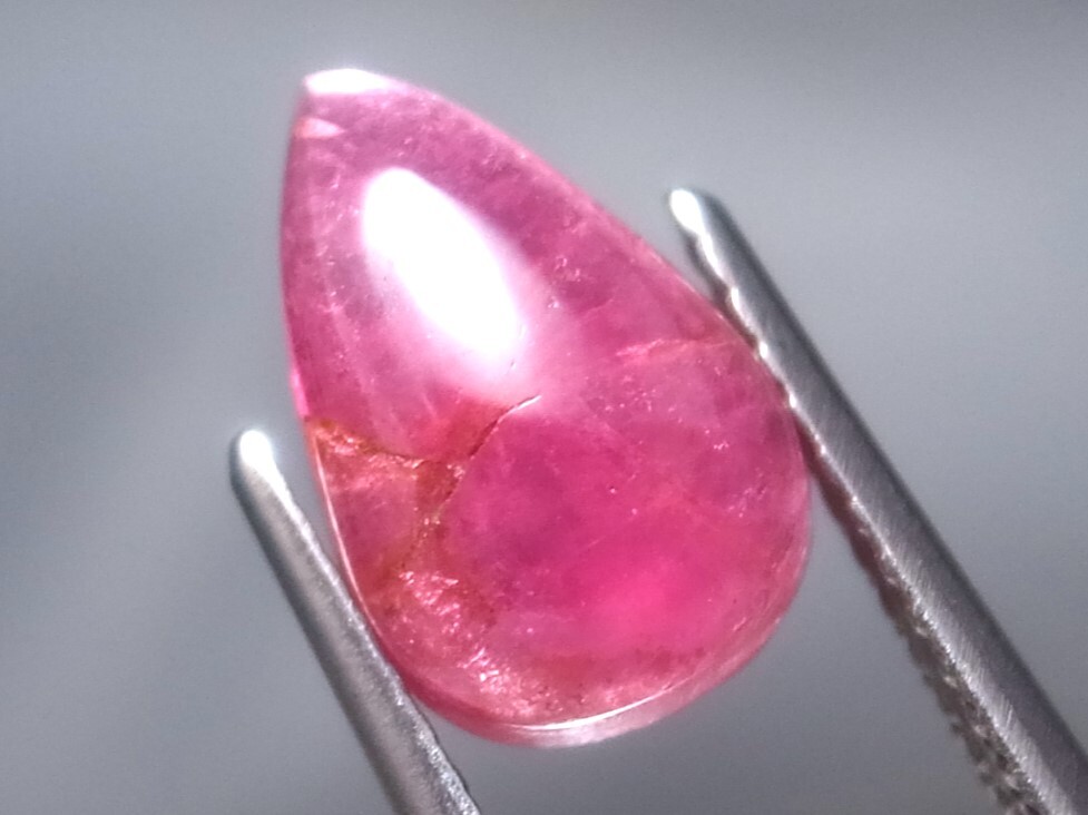 Yahoo!オークション - 2.26ct 新品・天然ピンクトルマリン カボション...