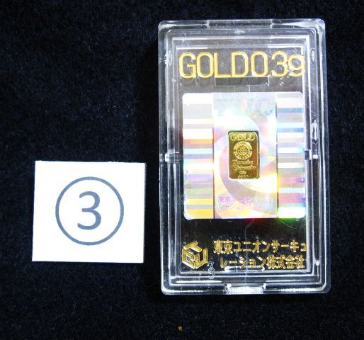 Yahoo!オークション - 純金 24K GOLD 0.3g インゴット 0.3g×1枚 東京...