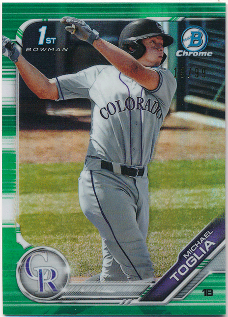 Yahoo!オークション - Michael Toglia MLB 2019 Bowman Chrome Draft 1...