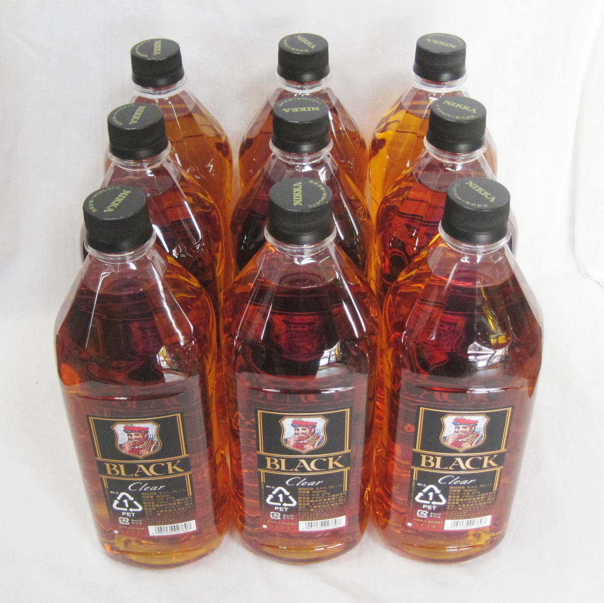 Yahoo!オークション - ブラックニッカ クリア 37% 1800ml 9本 SUNTORY...