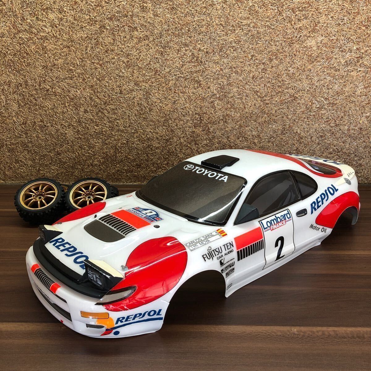 タミヤ TAMIYA 1/10 電動RC トヨタ TOYOTA セリカ CELICA GT-FOUR RC 92' WRC CHAMPION REPSOL 完成ボディ ① ラジコン ボディ ...