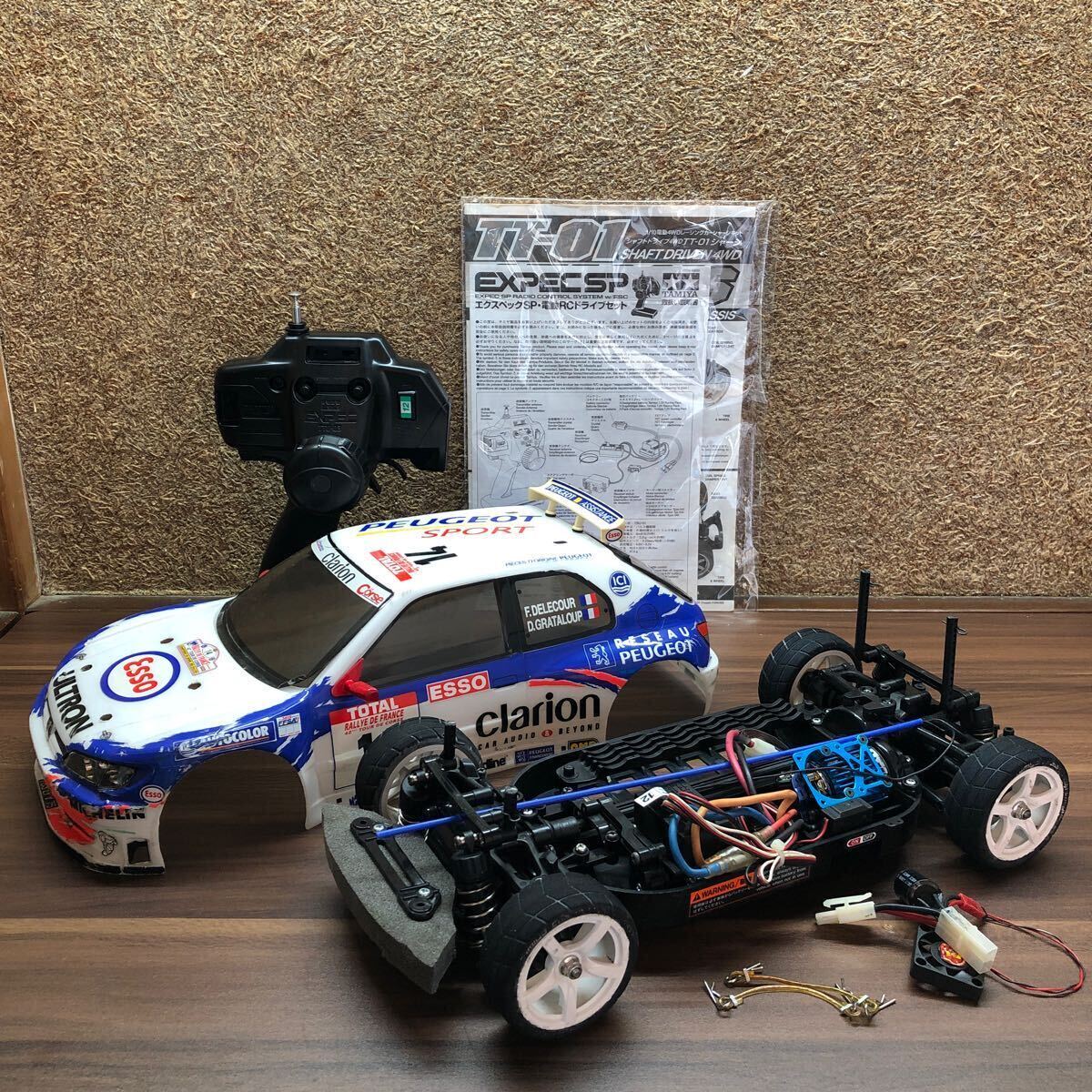 Yahoo!オークション - 売り切り タミヤ TAMIYA 1/10 電動RC TT-01 シャ...