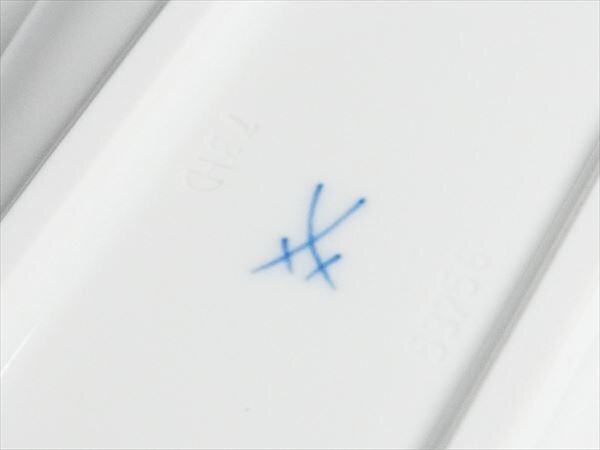 Yahoo!オークション - k436 Meissen マイセン 波の戯れ オーバル トレ...