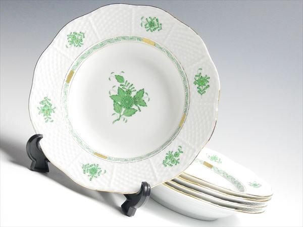 Yahoo!オークション - k565 HEREND ヘレンド アポニー グリーン ディー...