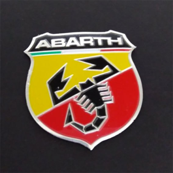 Yahoo!オークション - ABARTH アバルト アルミニウム ステッカー Cタイプ
