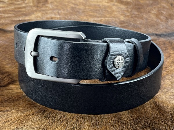 Yahoo!オークション - セレクト出品 DT-741A.本牛革 ブラック 重厚肉厚...