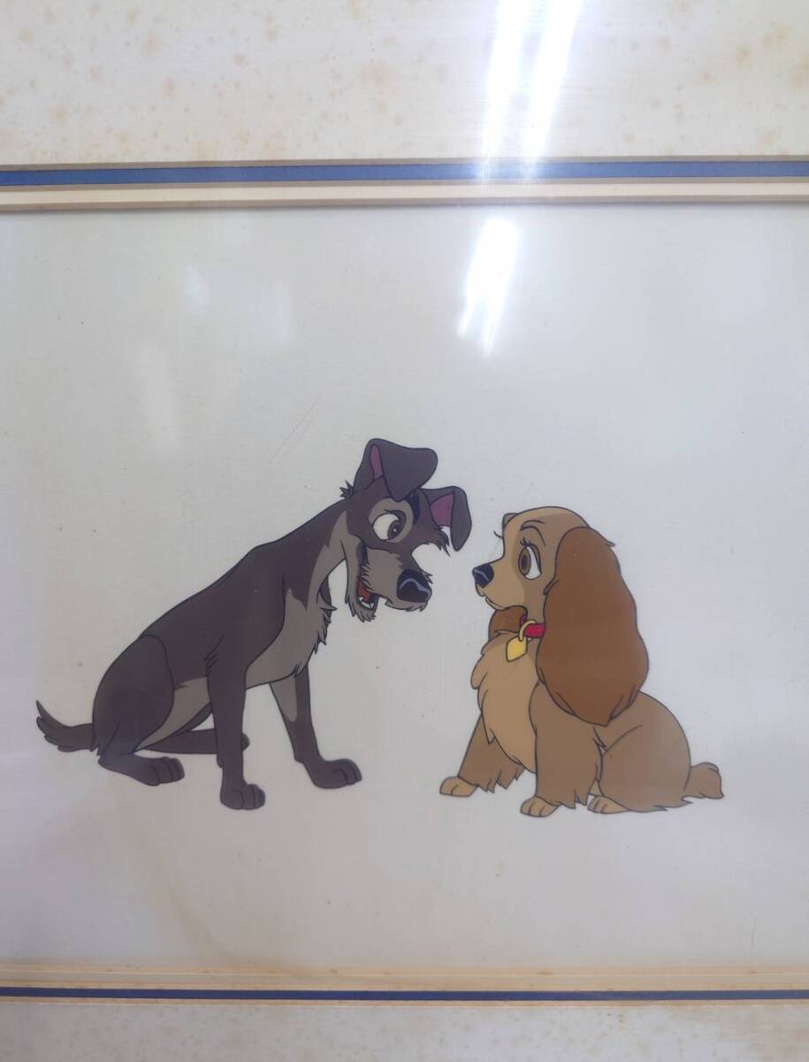 日本代購代標第一品牌【樂淘letao】－v2 真作保証 ウォルト・ディズニー セリグラフセル画 「わんわん物語 Lady and the Tramp」 ヴィンテージ 壁掛け ンテリア