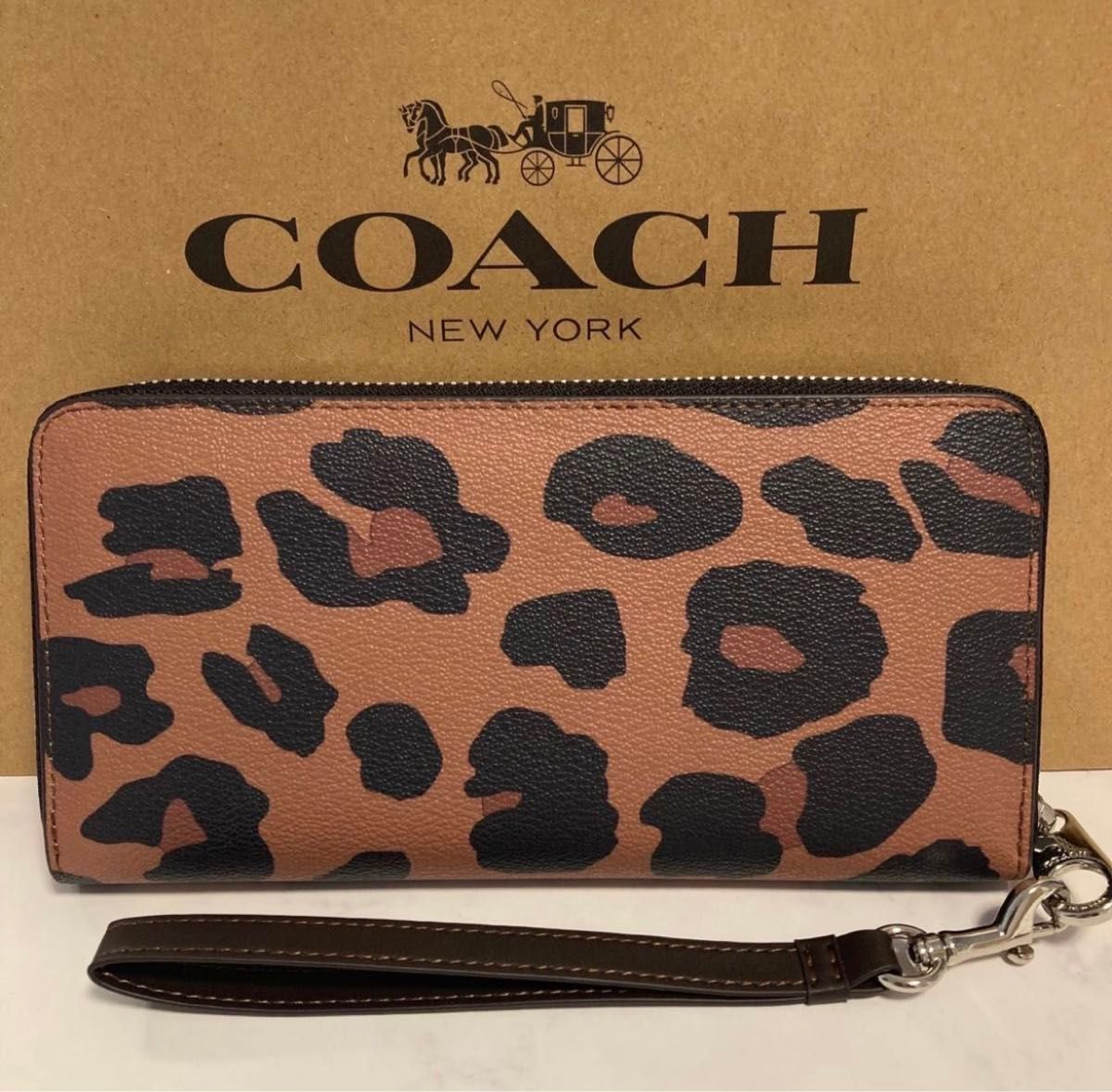 新品 COACH長財布 コーチ 長財布 レディース メンズ レオパード 新品 COACH長財布 コーチ 長財布 レディース メンズ レオパード