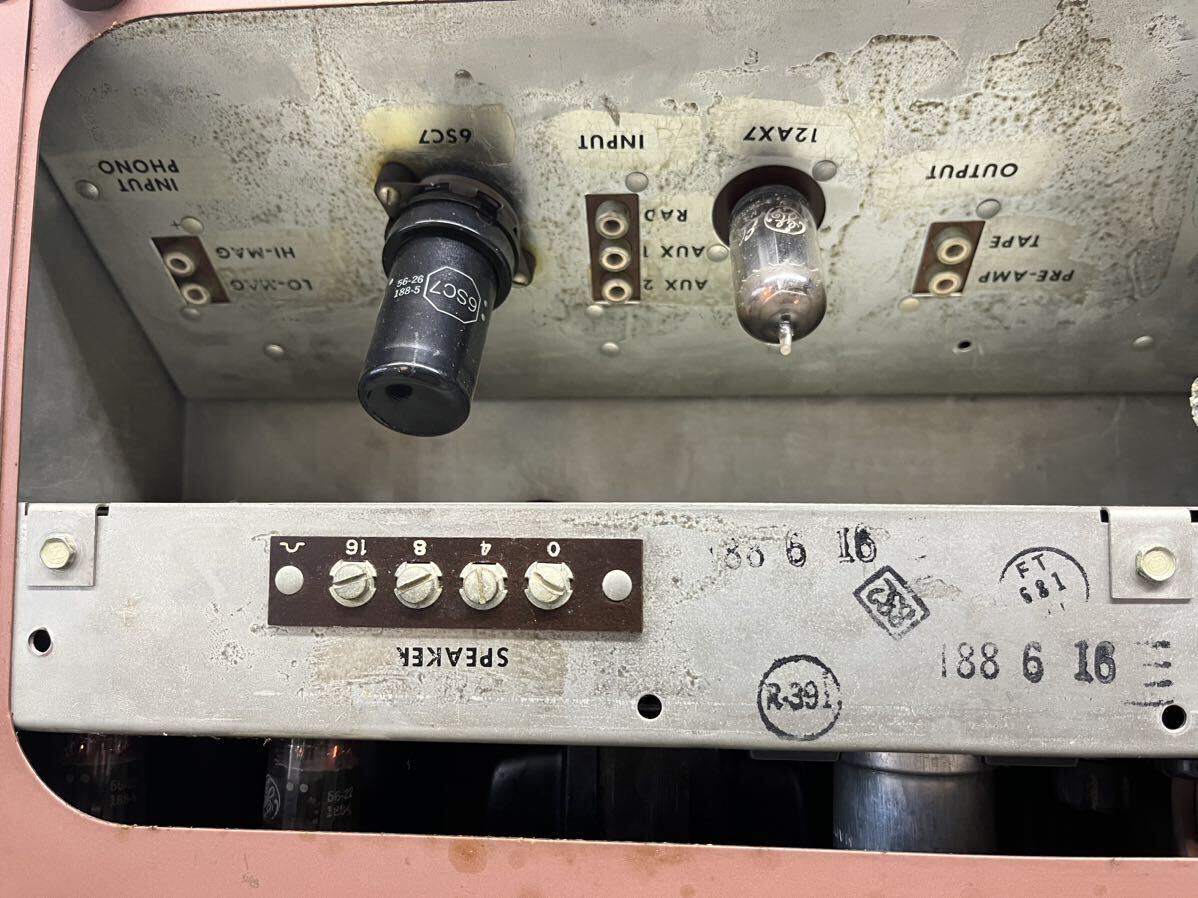 Yahoo!オークション - 1950年代 GENERAL ELECTRIC 真空管アンプ A1-320...