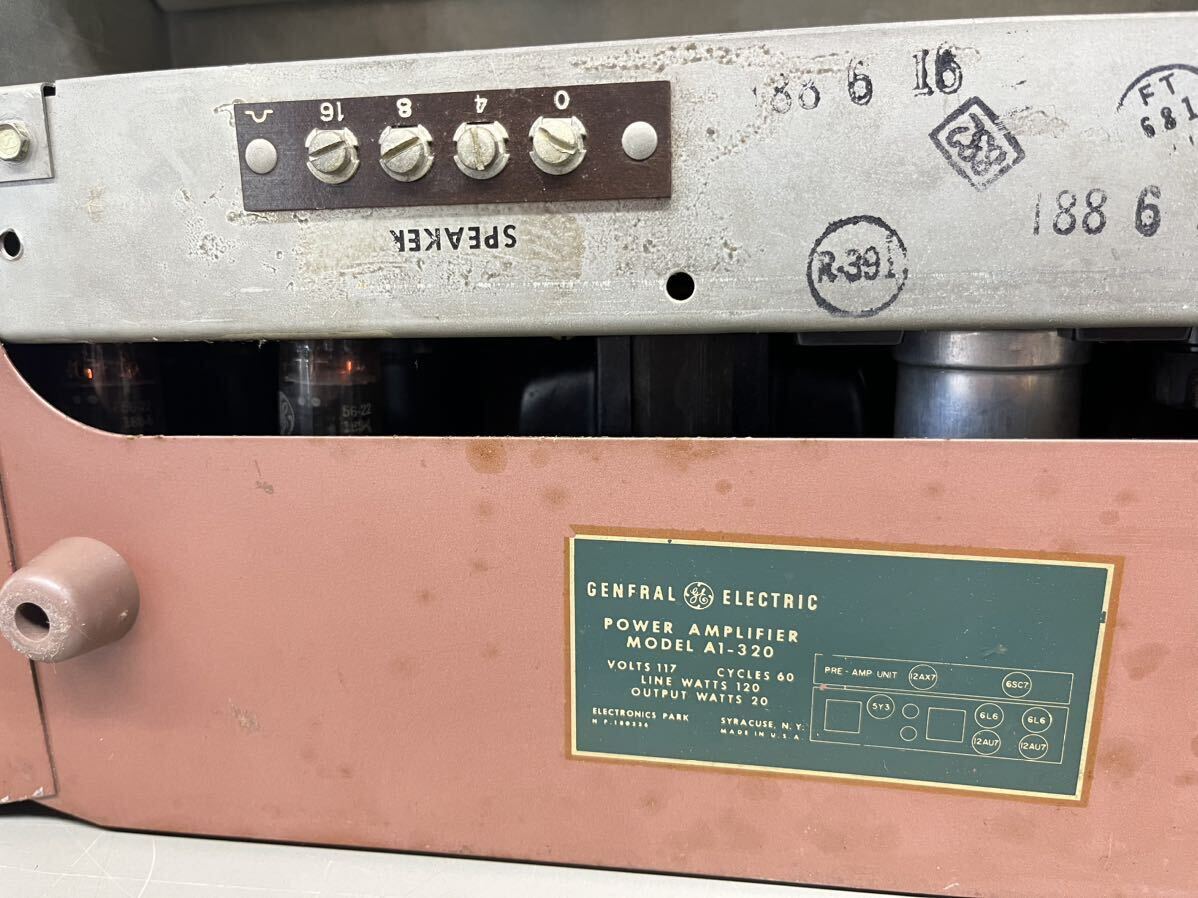 Yahoo!オークション - 1950年代 GENERAL ELECTRIC 真空管アンプ A1-320...