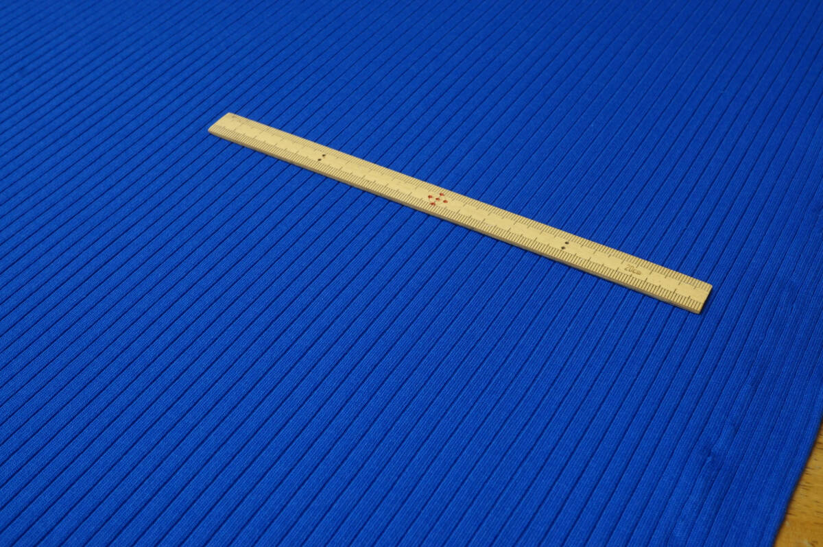 Yahoo!オークション - シャイニーワイドテレコニット ブルー 中厚ソフ...