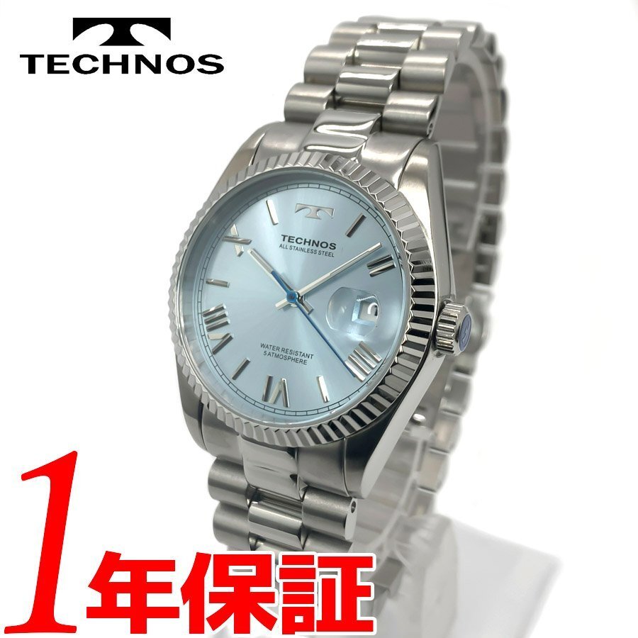 Yahoo!オークション - TECHNOSテクノスメンズクォーツ腕時計アナログラ...
