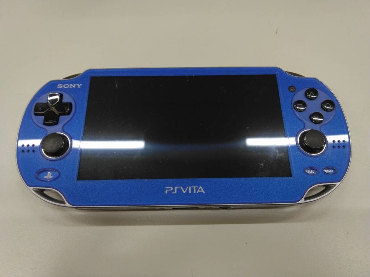 Yahoo!オークション - M406 机 現状品 SONY PSVita PCH-1000 ブルー ゲ...