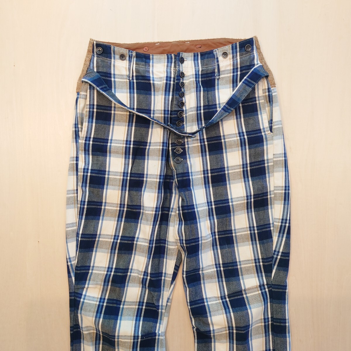 KAPITAL チェック柄 パンツ kiro hirata 切り替えデザイン 日本 KAPITAL チェック柄 パンツ kiro hirata 切り替えデザイン 日本