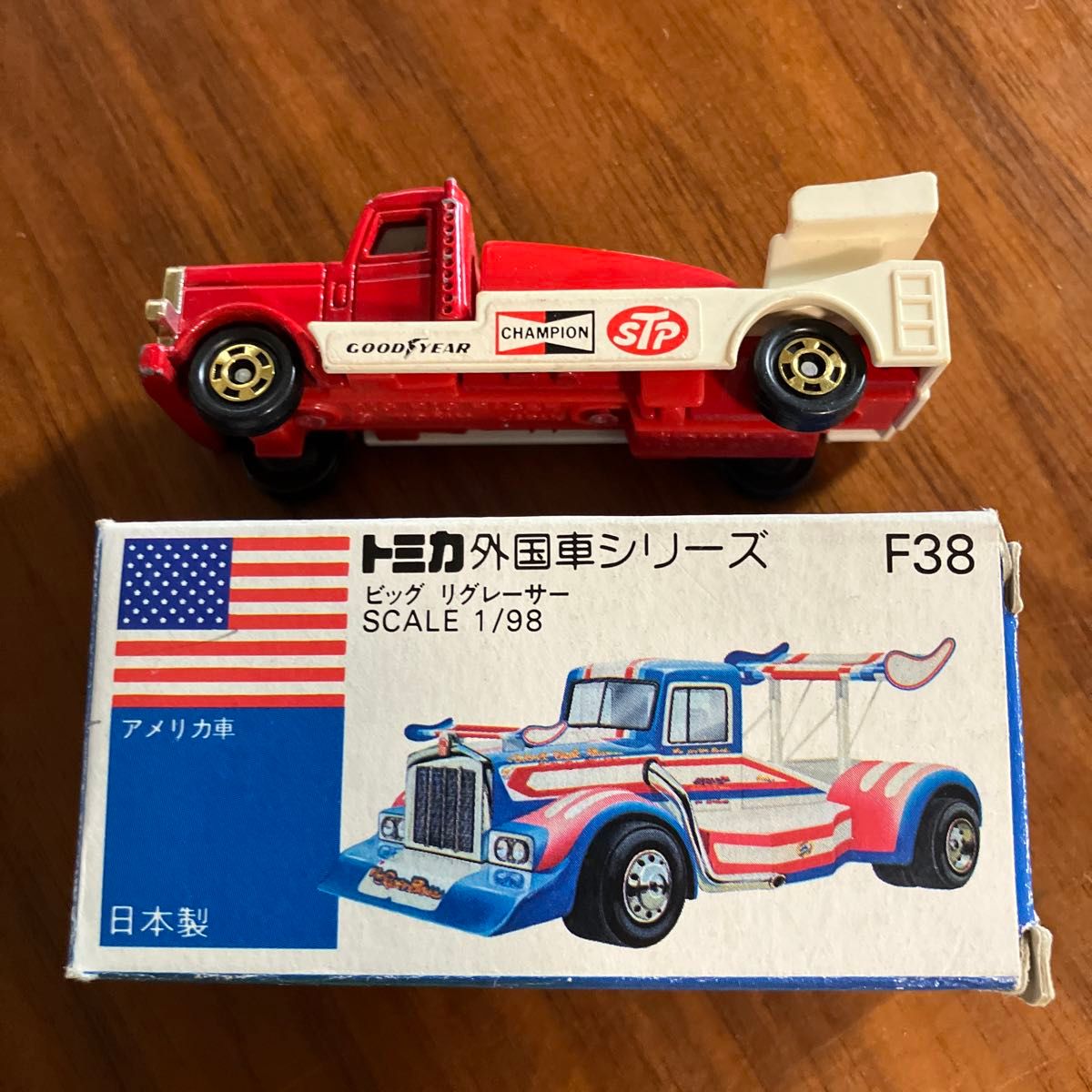 トミカ 外国車シリーズ 青箱 No F38 ビッグリグレーサー 日本製 トミカ 外国車シリーズ 青箱 No F38 ビッグリグレーサー 日本製