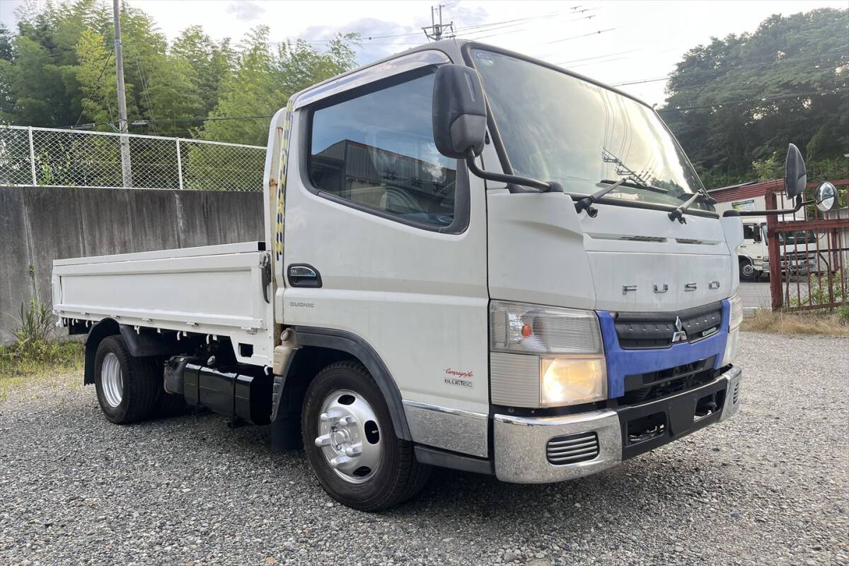 Yahoo!オークション - 動画有 売り切り H26年 三菱 キャンター 平ボデ...