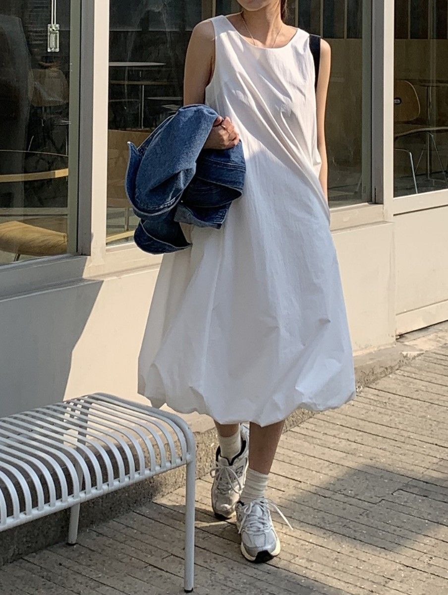 ロングワンピース バルーンスカート 大人可愛い zara好きに 韓国 ロングワンピース バルーンスカート 大人可愛い zara好きに 韓国