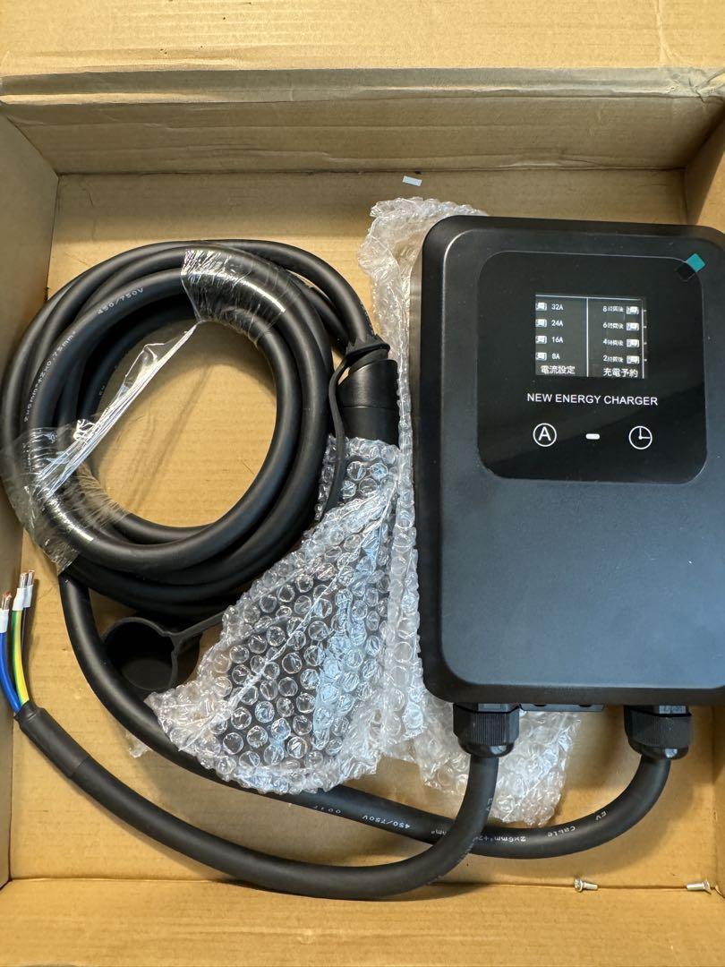 Yahoo!オークション - 【新品】EV 倍速充電器 200V 壁掛けタイプ 出力...