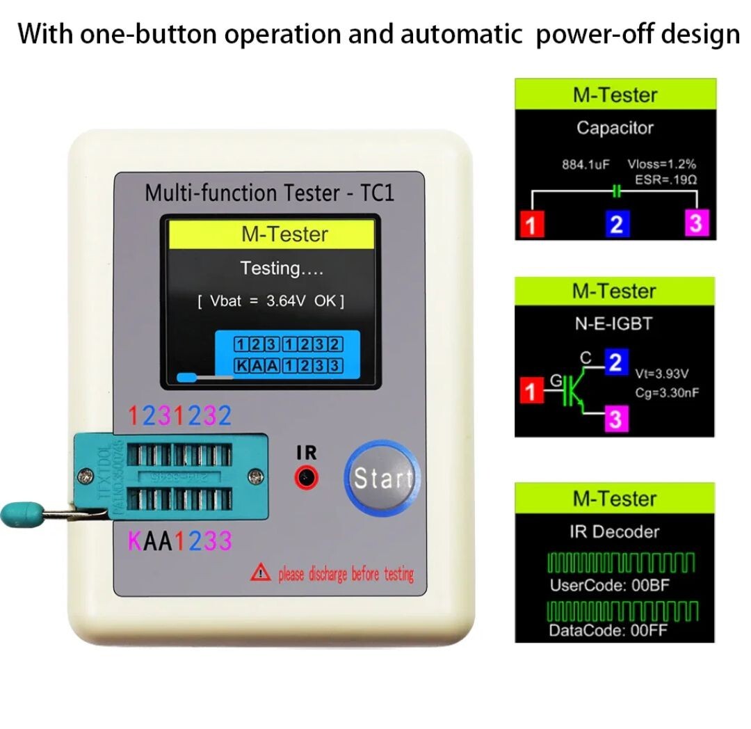 Yahoo!オークション - トランジスタテスター LCR-TC1 電子パーツチェ...