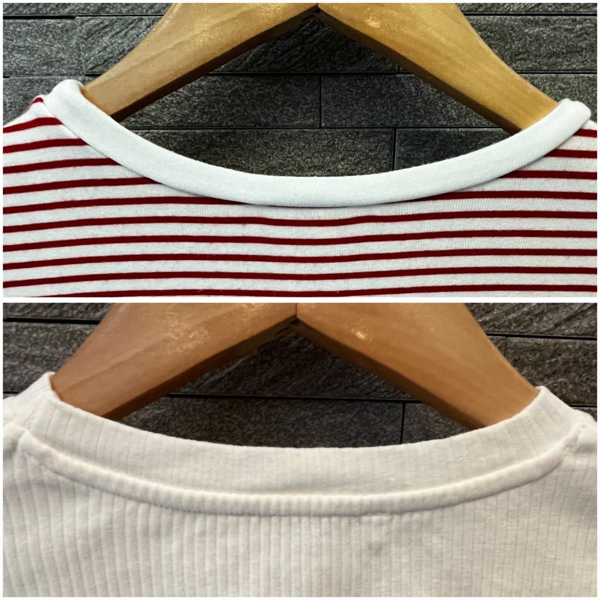 ザラ・ZARA ショート丈 半袖 Tシャツ 2枚セット サマーニット L ザラ・ZARA ショート丈 半袖 Tシャツ 2枚セット サマーニット L